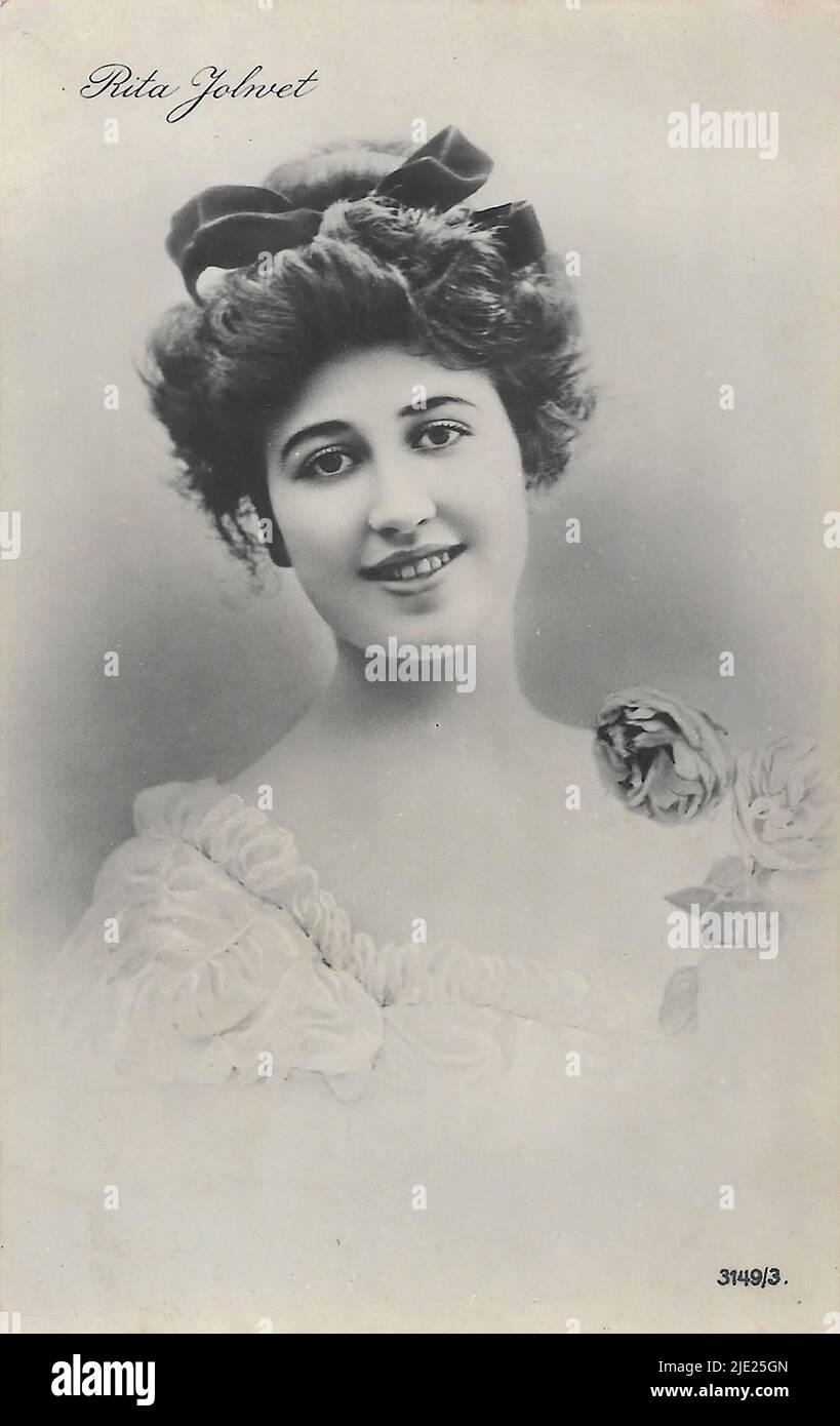 Portrait of Rita Jolivet - British stage star of the Victorian and ...