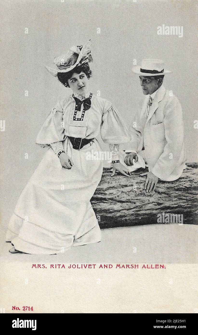 Portrait of Rita Jolivet and Marsh Allen - British stage star of the ...