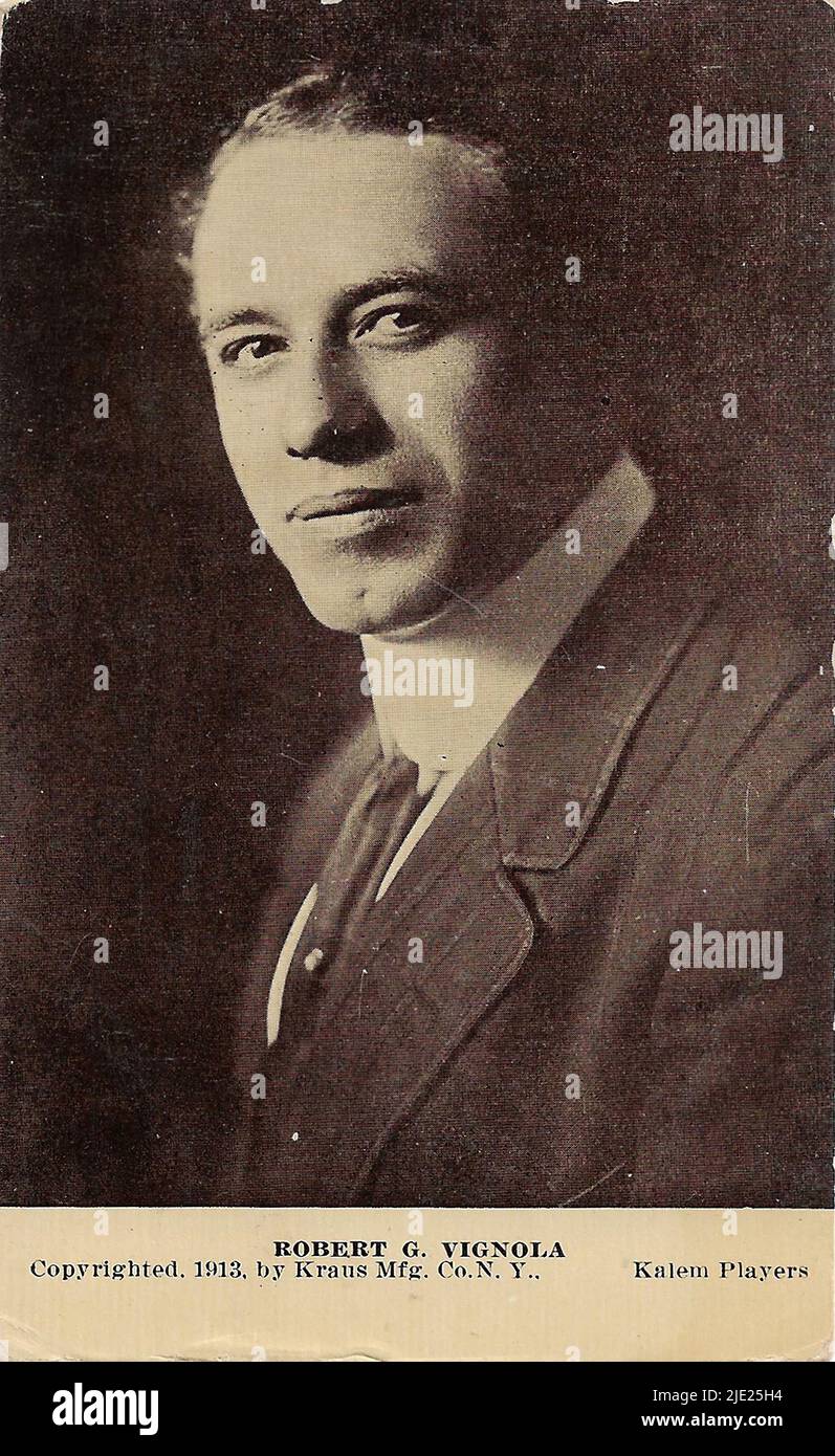 Portrait of Robert Vignola - American cinema before Hollywood era Stock ...