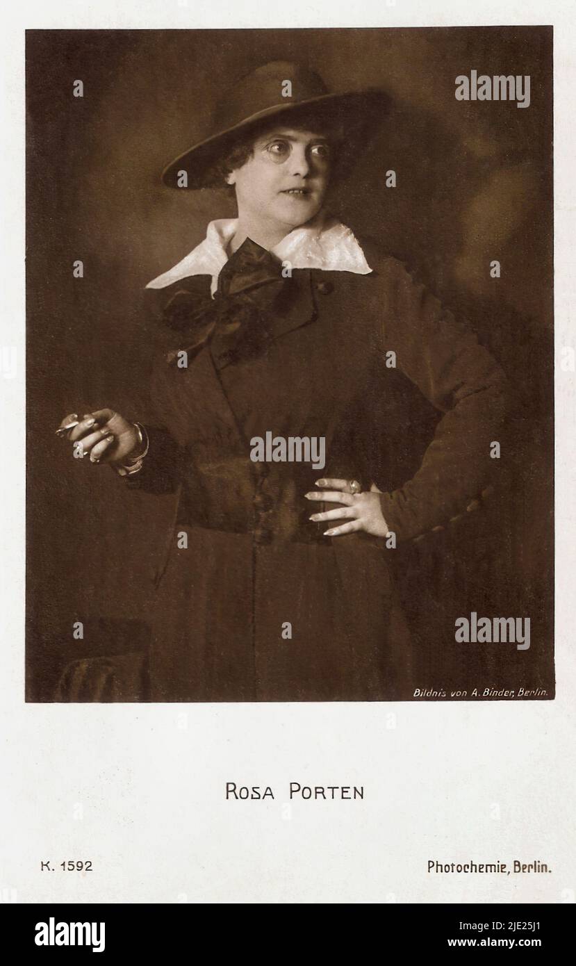 Portrait of Rosa Porten - German wihelminian era cinema (1895 - 1918 ...