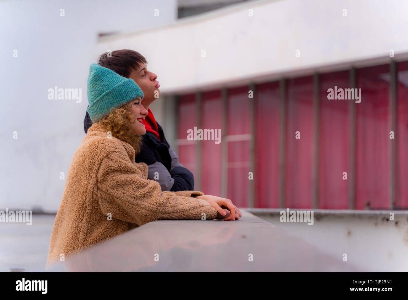 Amazing and beautiful young couple is having a great time together ...