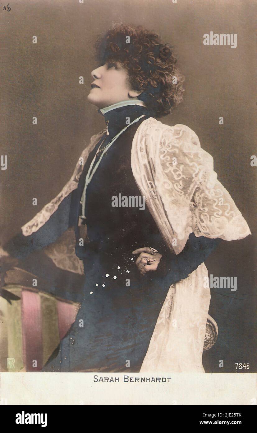 Portrait of Sarah Bernhardt 009 - French theatre classic era Stock ...