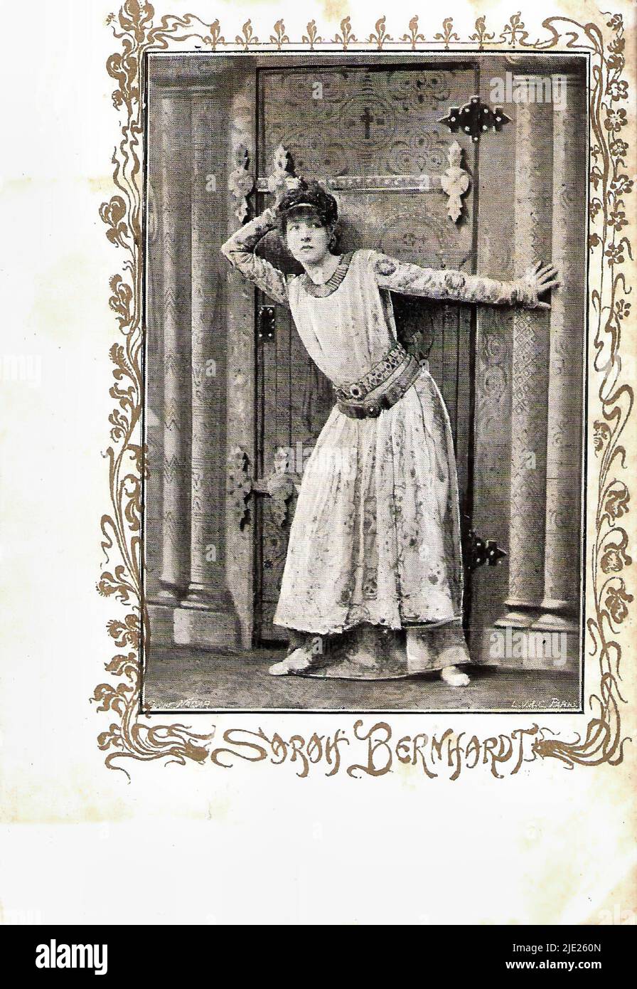Portrait of Sarah Bernhardt in Théodora - French theatre classic era ...