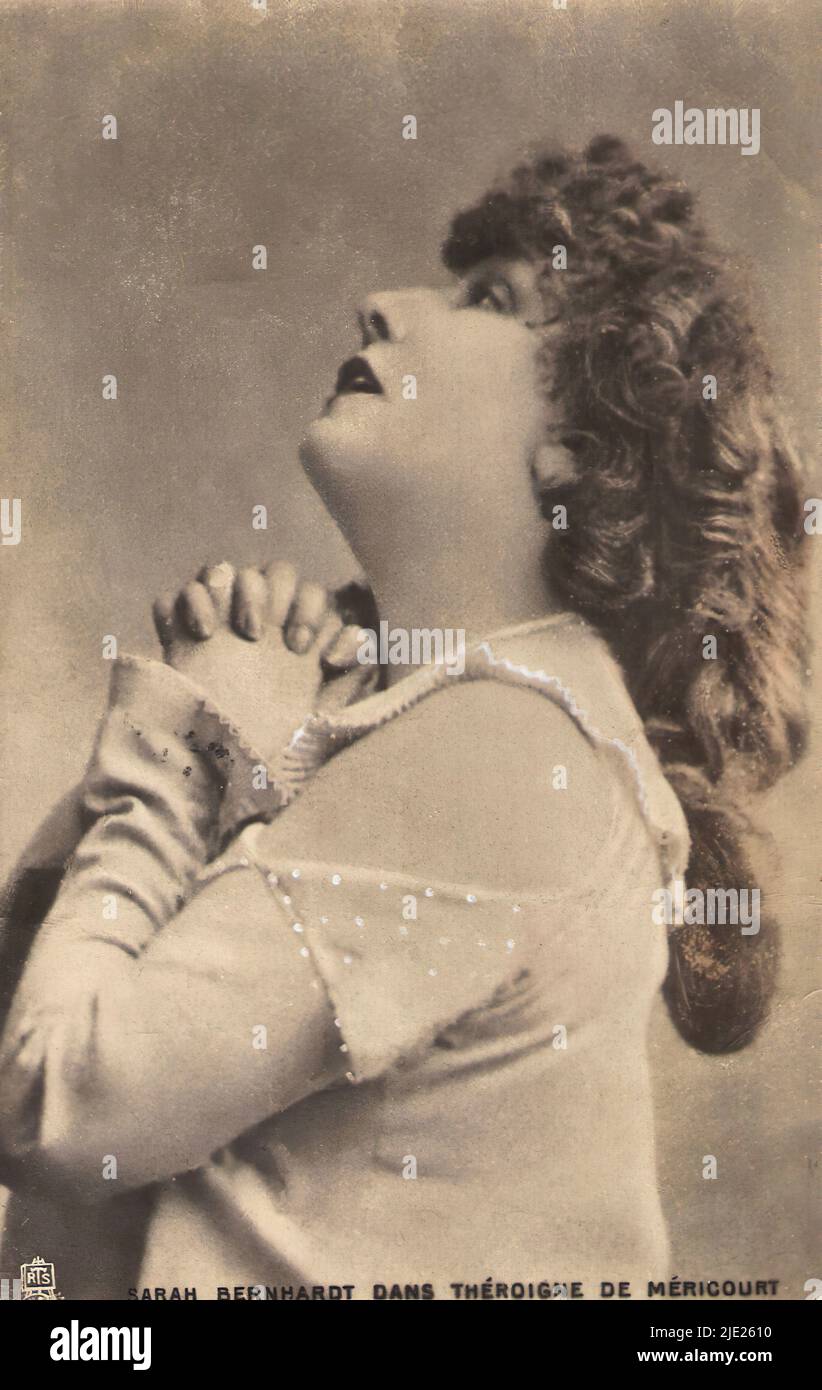 Portrait of Sarah Bernhardt in Theroigne de Mericourt (1902) - French ...