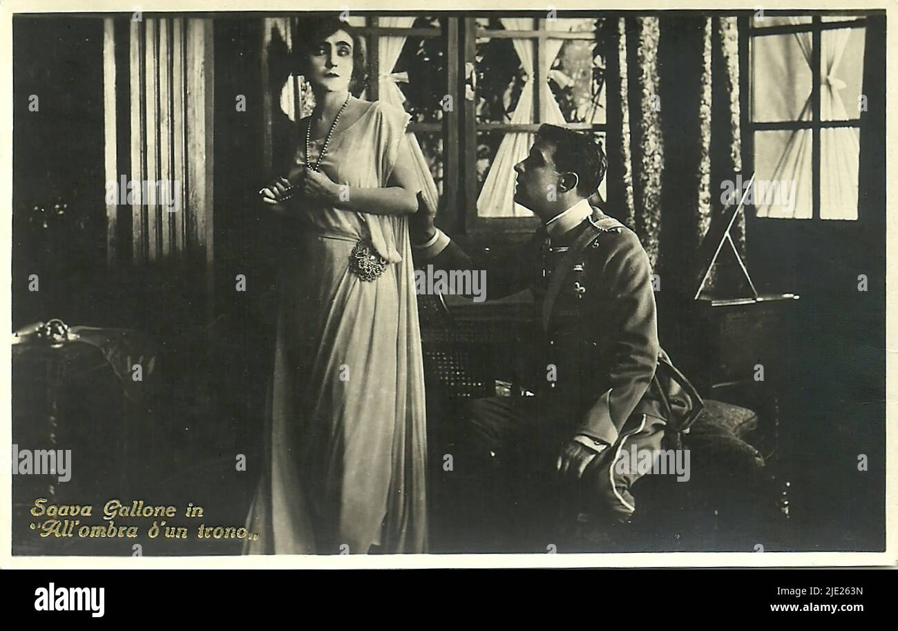 Portrait of Soava Gallone in All'ombra d'un trono - Italian silent ...