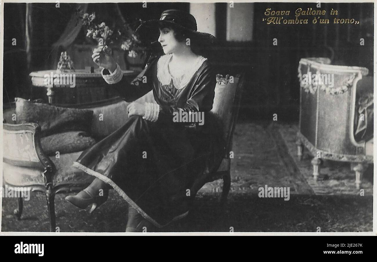 Portrait of Soava Gallone in All'ombra di un trono (1921) 002 - Italian ...