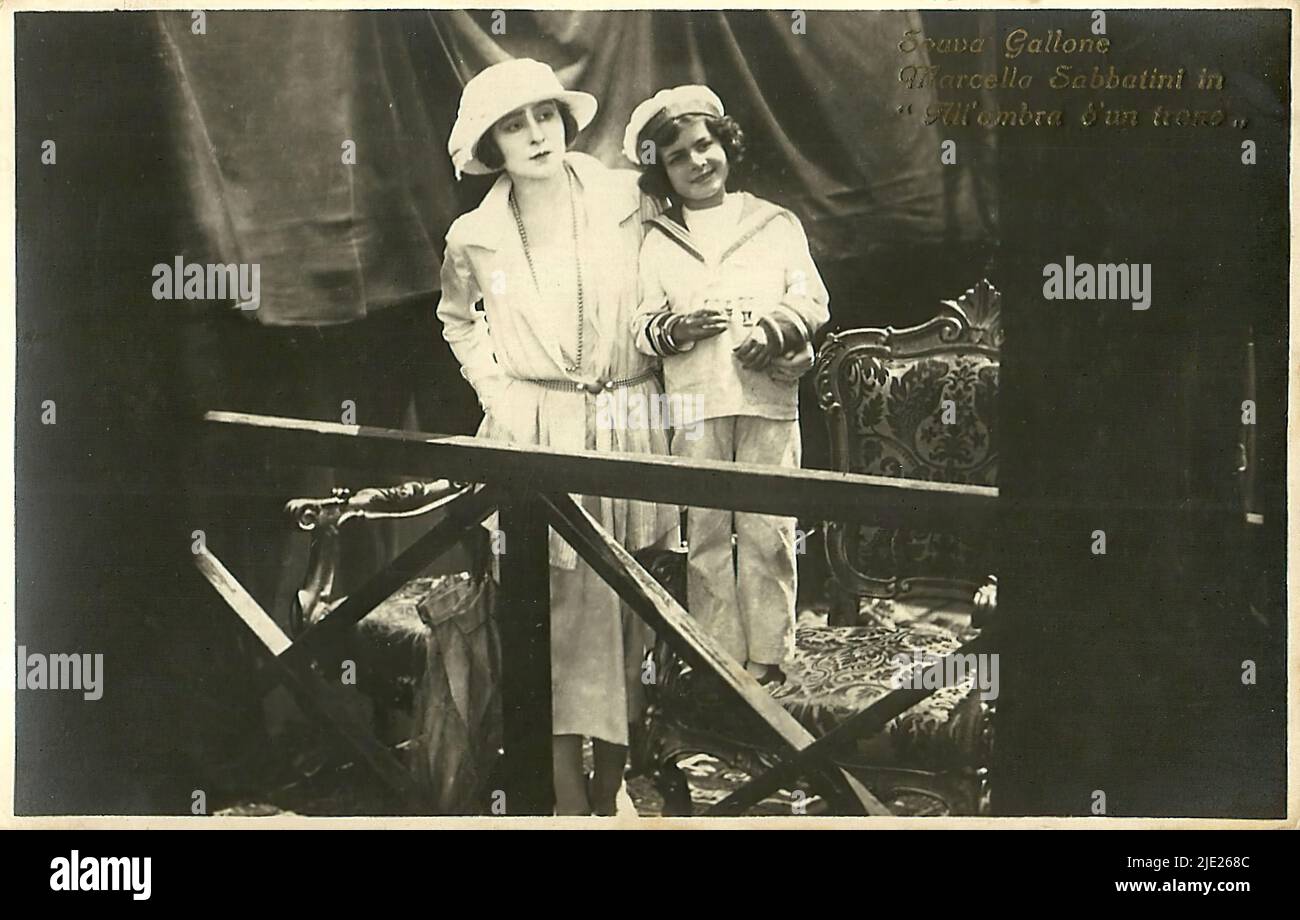 Portrait of Soava Gallone in All'ombra di un trono 002 - Italian silent ...