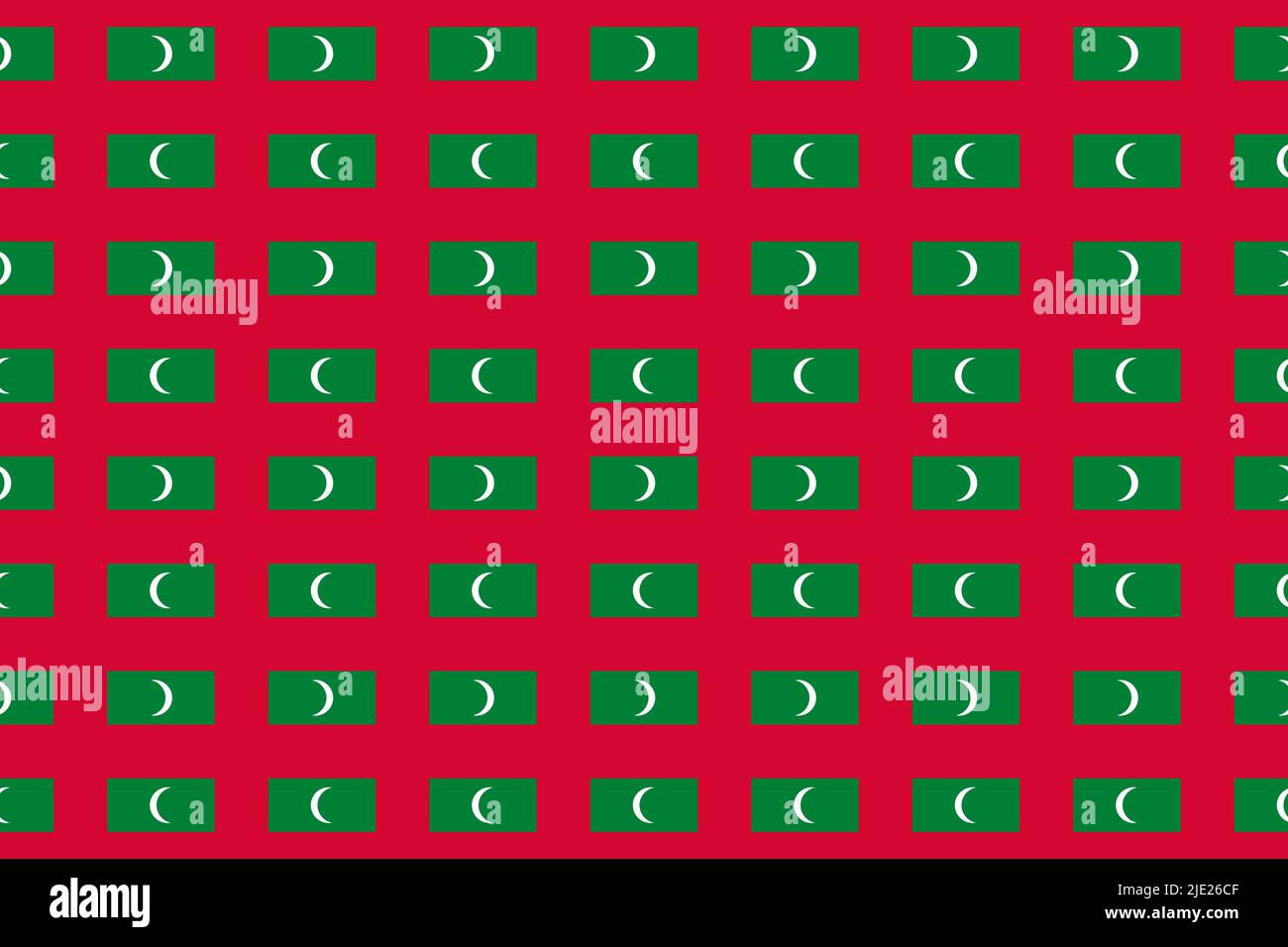 Geometric pattern in the colors of the national flag of Maldives. The ...
