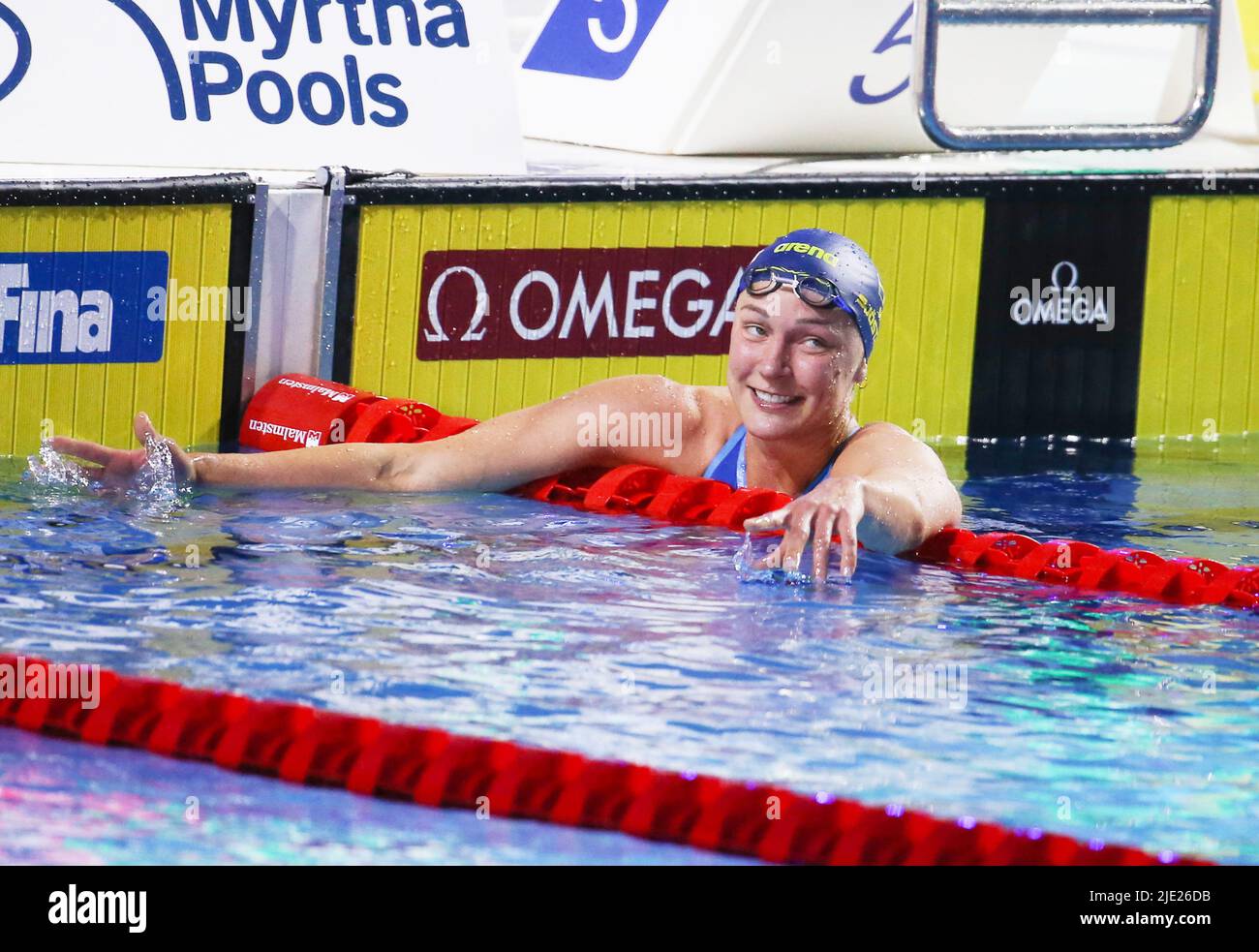 Sarah Sjostrom of Sweden Silver medal, 100 M Freestyle Women during the ...