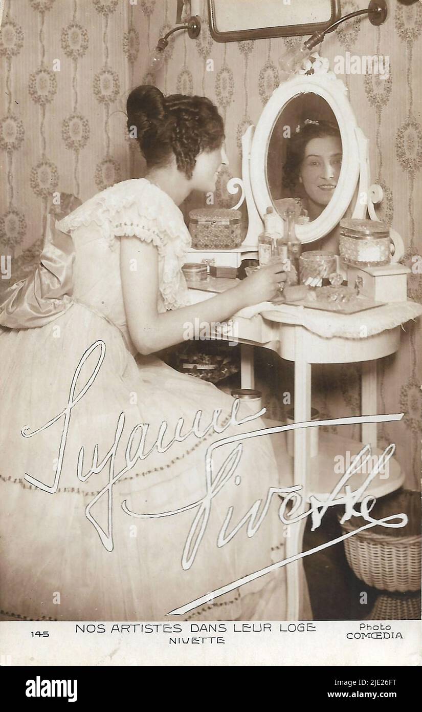 Portrait of Suzanne Nivette - French theatre classic era Stock Photo ...