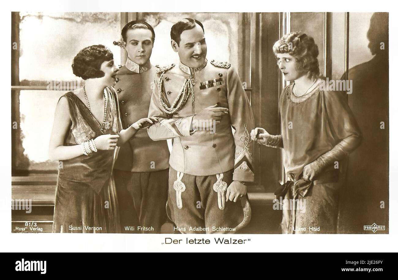Portrait of Suzy Vernon, Willy Fritsch, Hans Adalbert Schlettow and ...