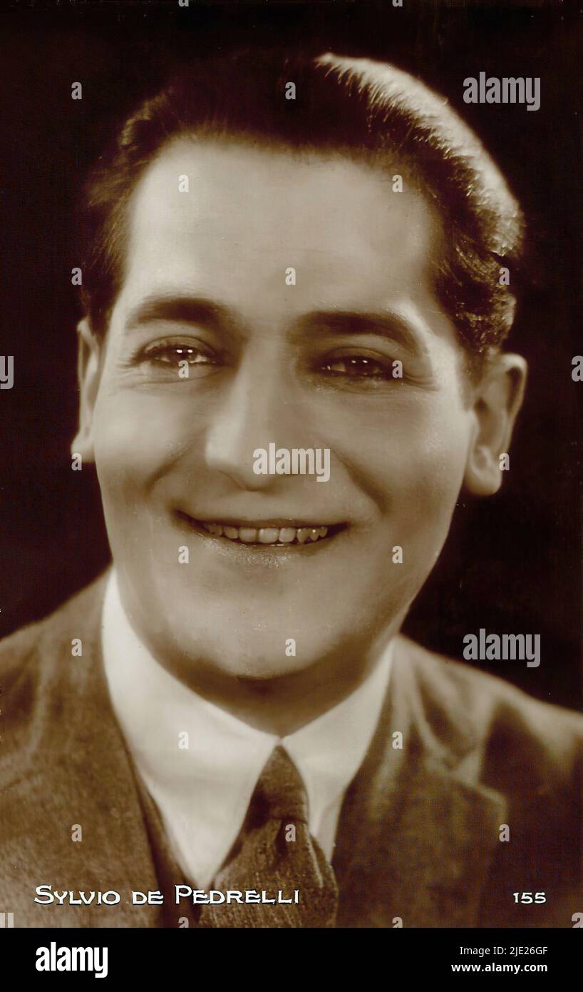 Portrait of Sylvio de Pedrelli - French silent cinema era Stock Photo ...