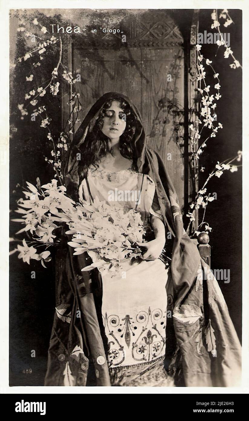 Portrait of Thea - Italian silent movie Stock Photo - Alamy