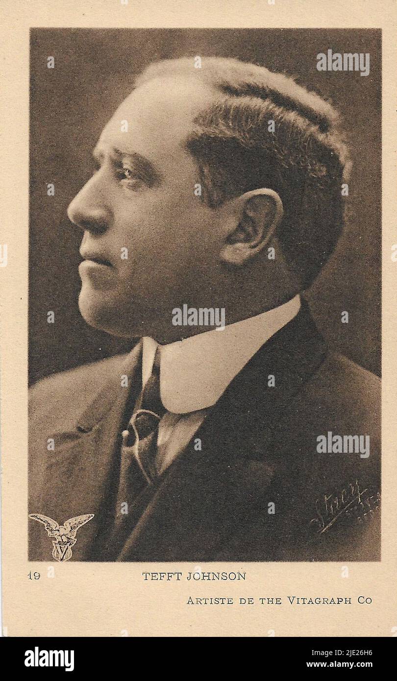 Portrait of Tefft Johnson - American cinema before Hollywood era Stock ...