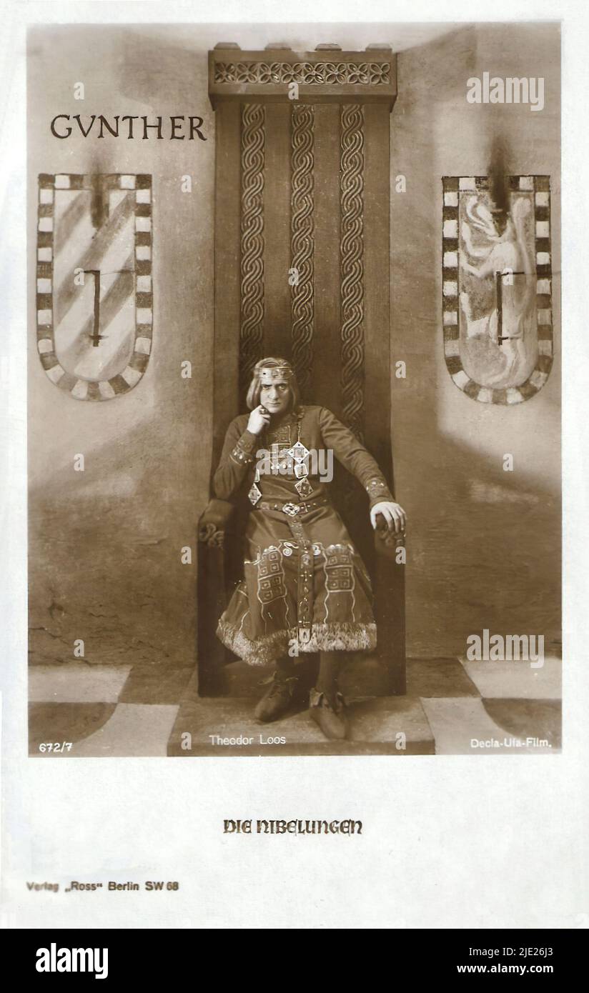 Portrait of Theodor Loos in Die Nibelungen Siegfried (1924) - German ...