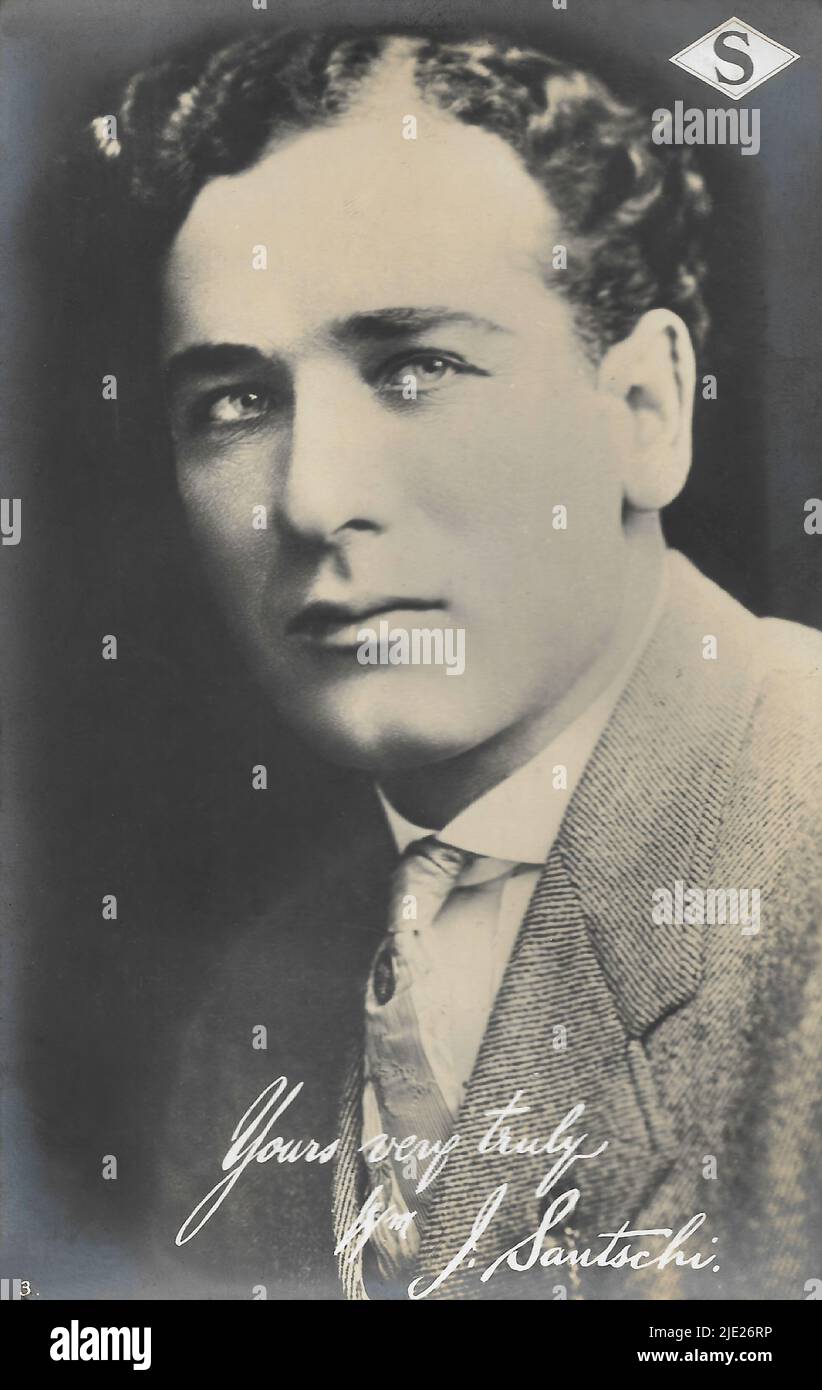 Portrait of Tom Santschi - American cinema before Hollywood era Stock ...