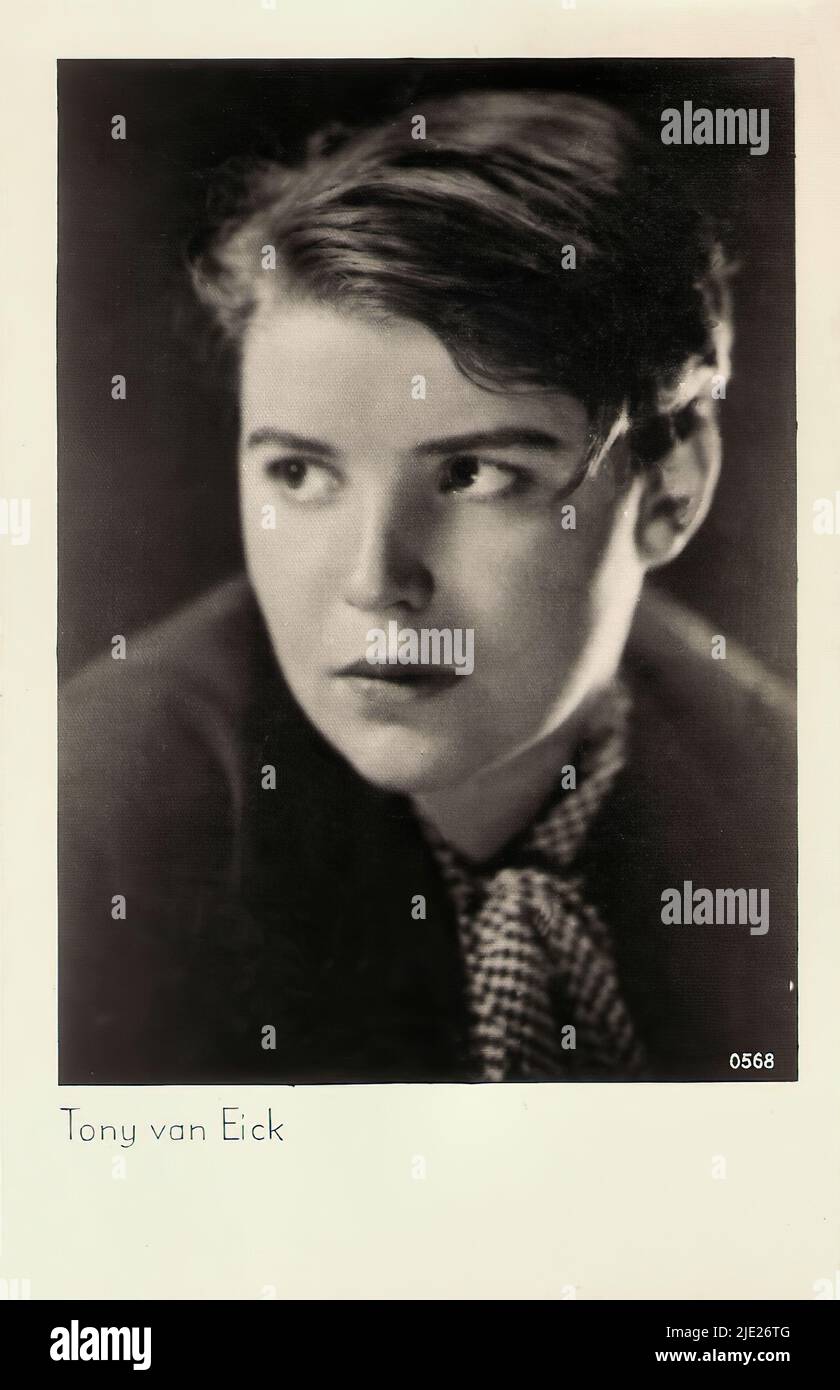 Portrait of Toni van Eyck - German weimar era cinema (1918 - 1935 Stock ...