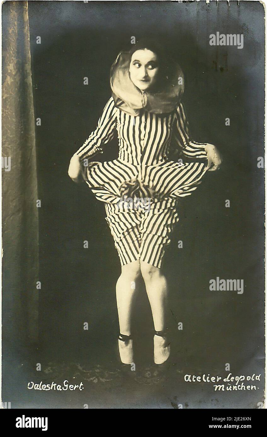Portrait of Valeska Gert - German weimar era cinema (1918 - 1935 Stock ...