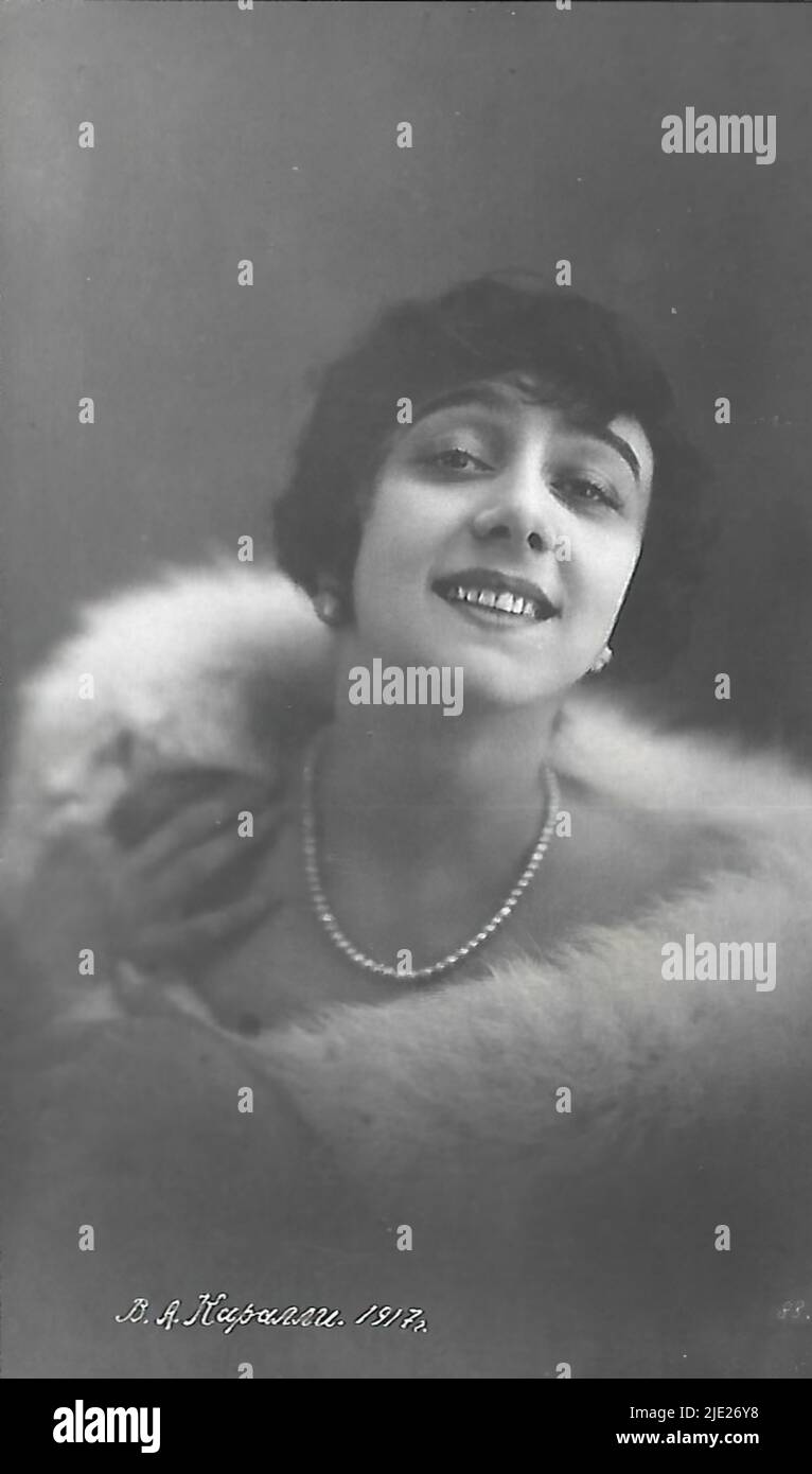 Portrait of Vera Karalli, 1917 Stock Photo - Alamy