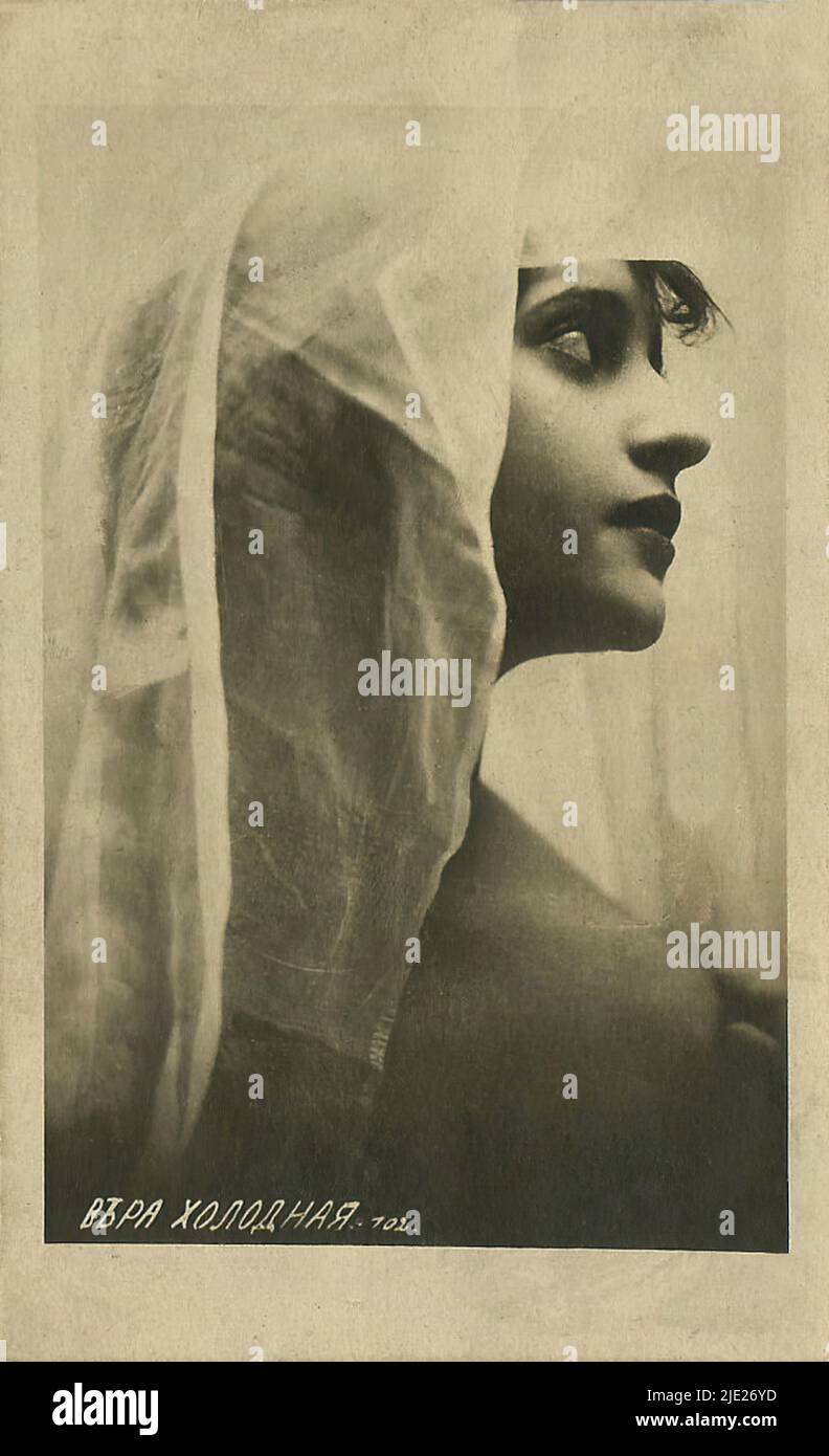 Portrait of Vera Kholodnaya Stock Photo - Alamy