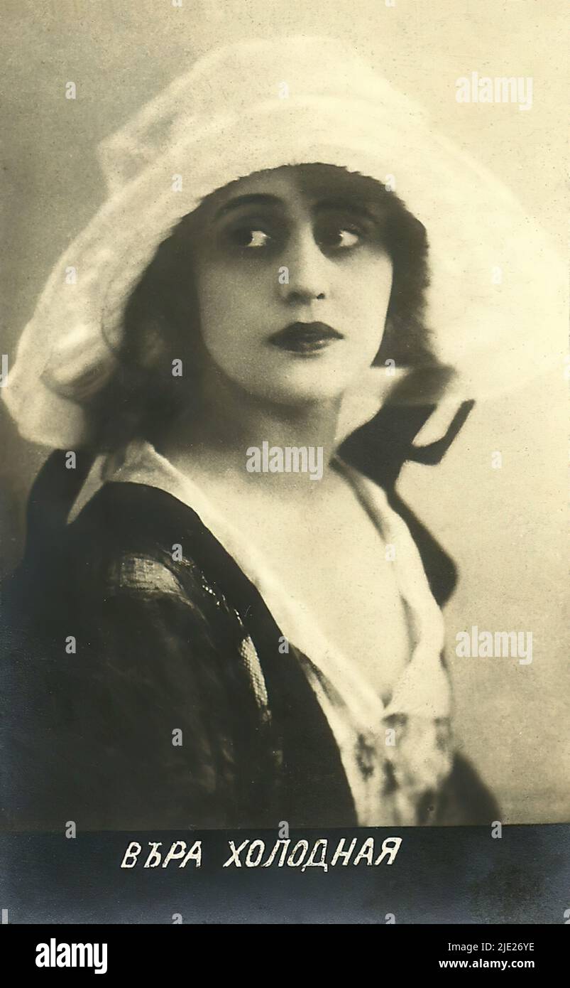 Portrait of Vera Kholodnaya 003 Stock Photo - Alamy