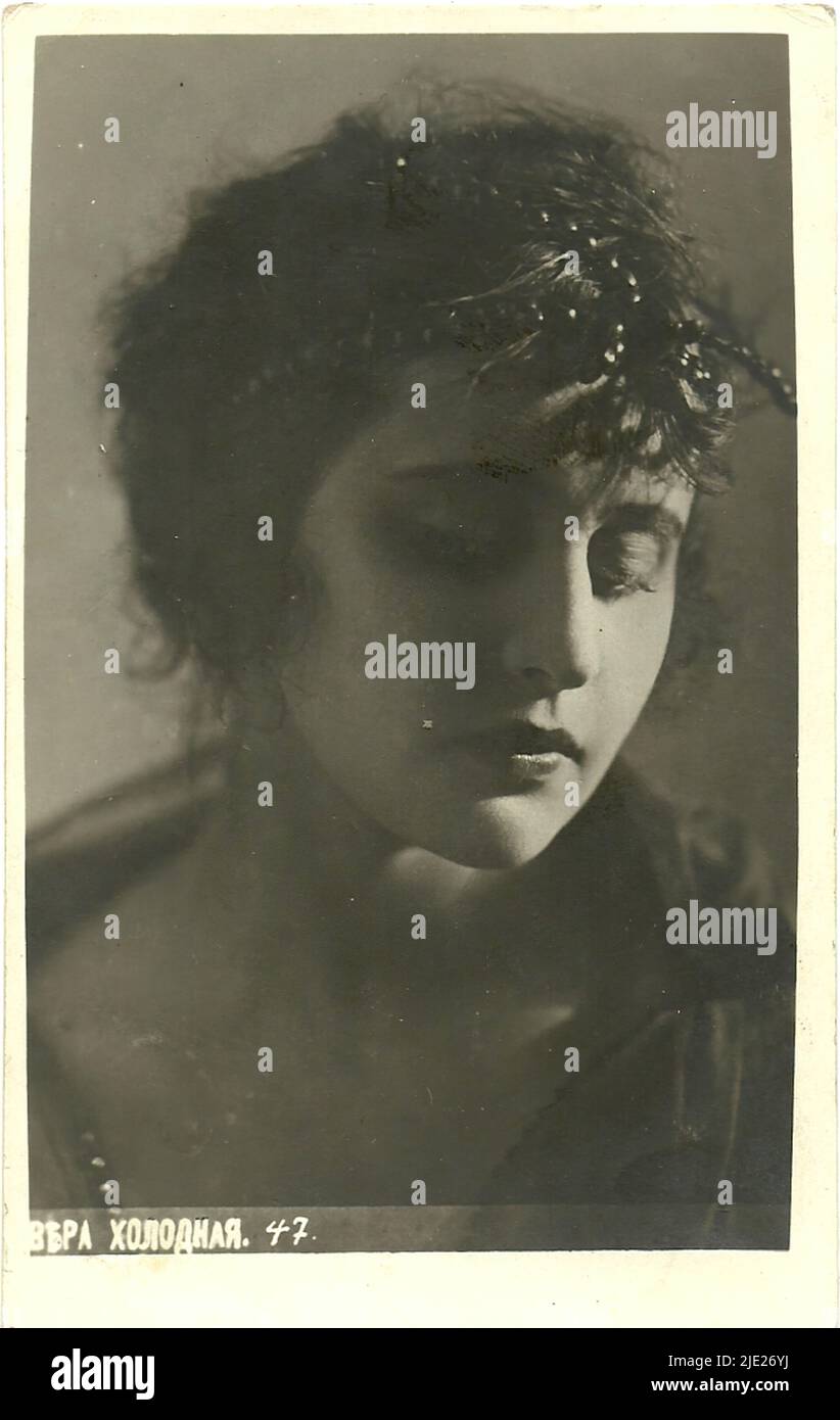 Portrait of Vera Kholodnaya 002 Stock Photo - Alamy