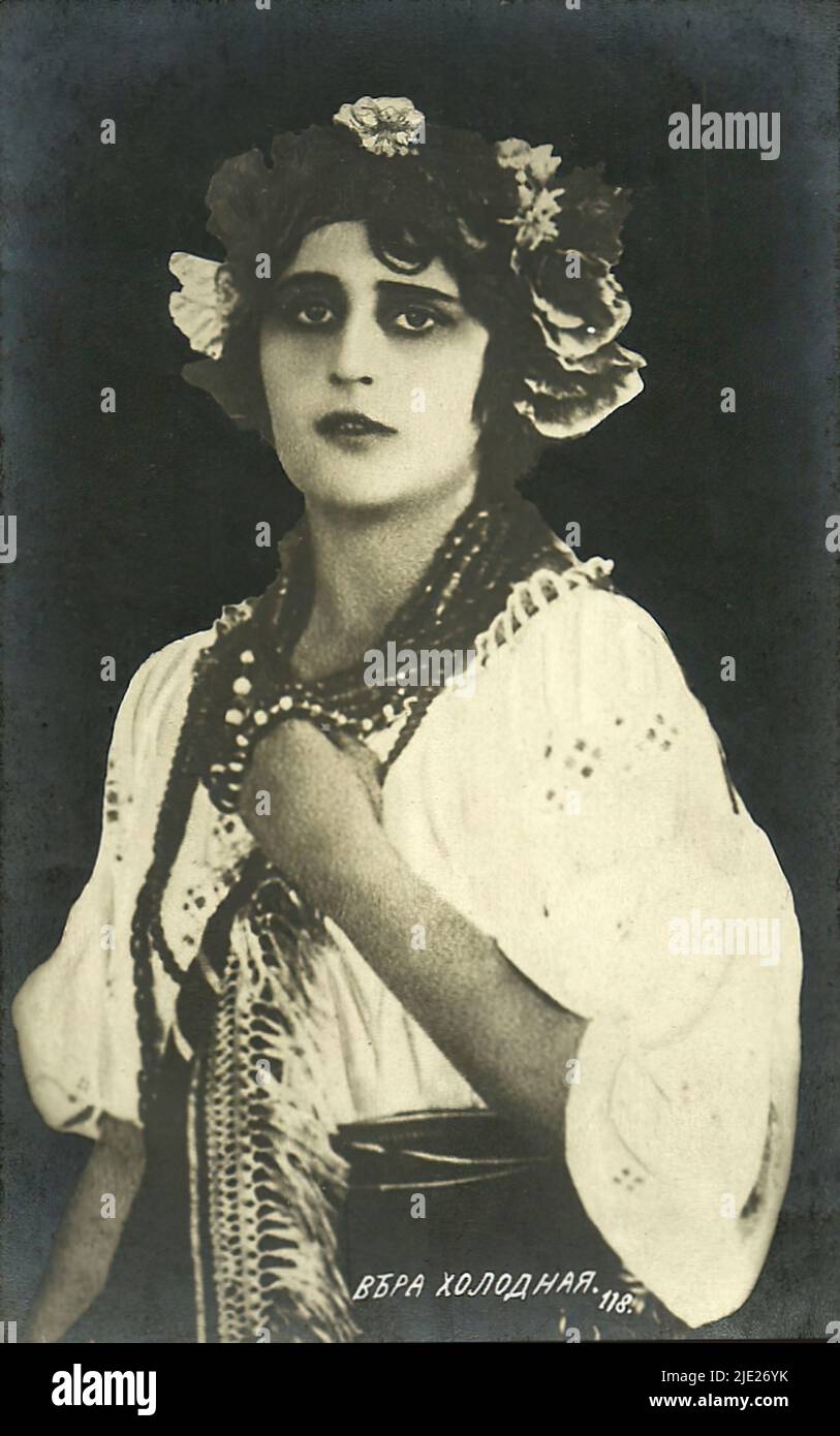 Portrait of Vera Kholodnaya 004 Stock Photo - Alamy