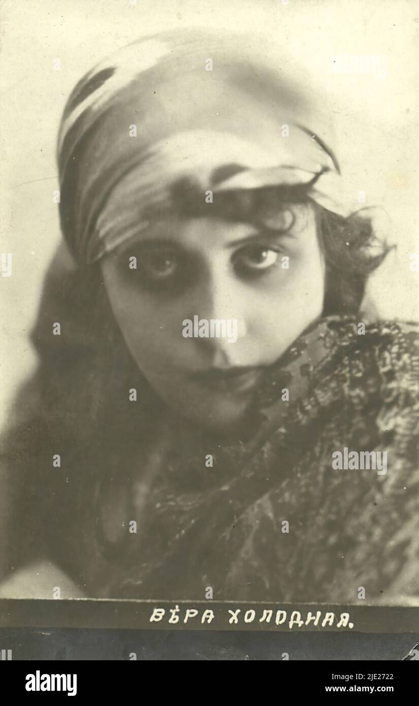 Portrait of Vera Kholodnaya 006 Stock Photo - Alamy