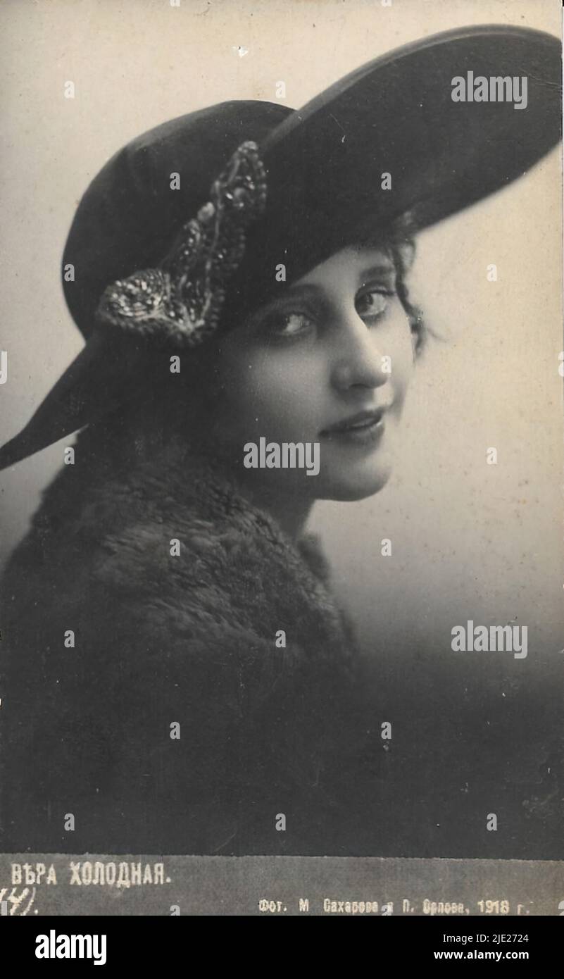 Portrait of Vera Kholodnaya 012 Stock Photo - Alamy