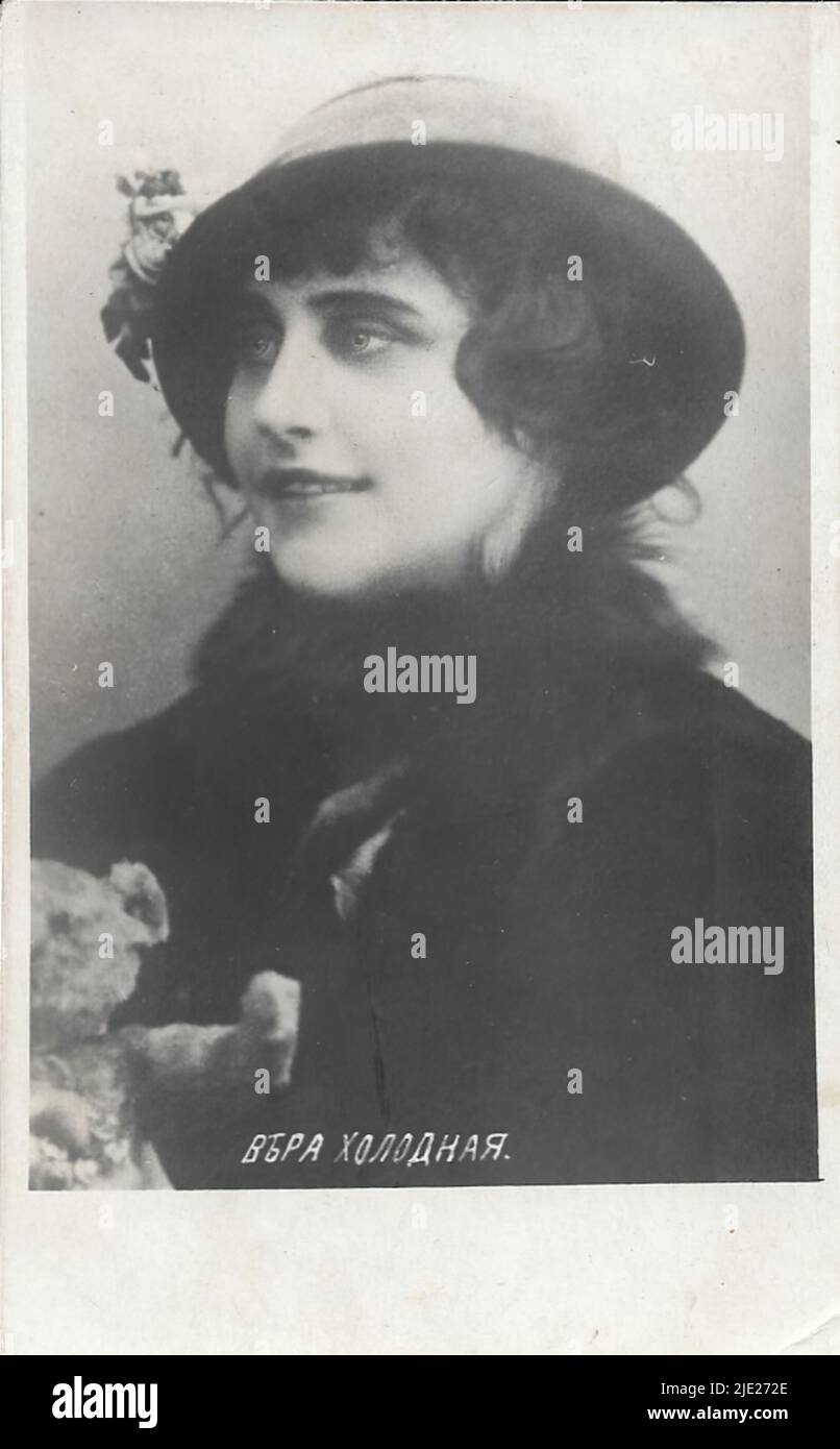 Portrait of Vera Kholodnaya 010 Stock Photo - Alamy