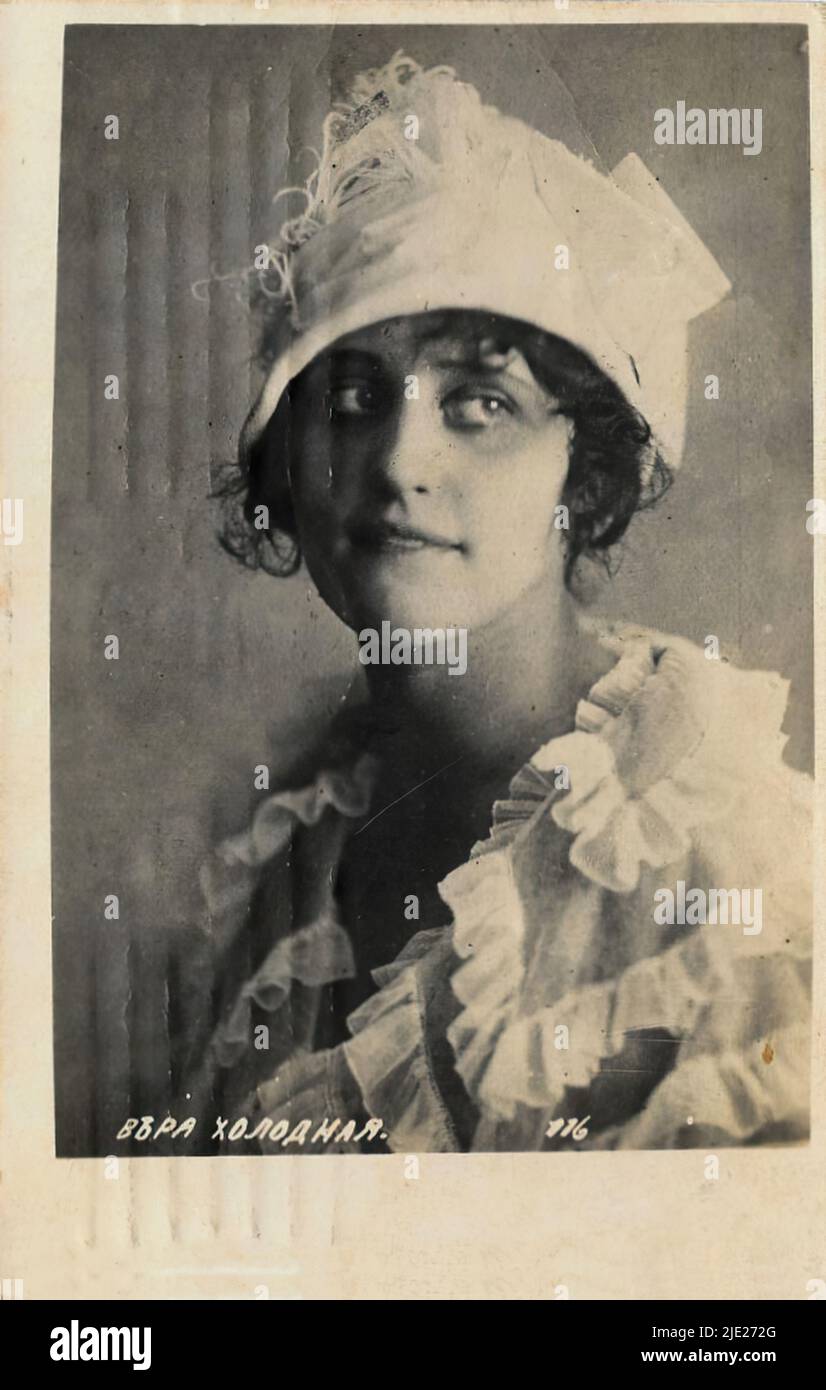Portrait of Vera Kholodnaya 022 Stock Photo - Alamy