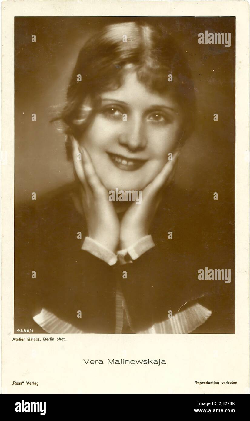 Portrait of Vera Malinowskaja 001 Stock Photo - Alamy