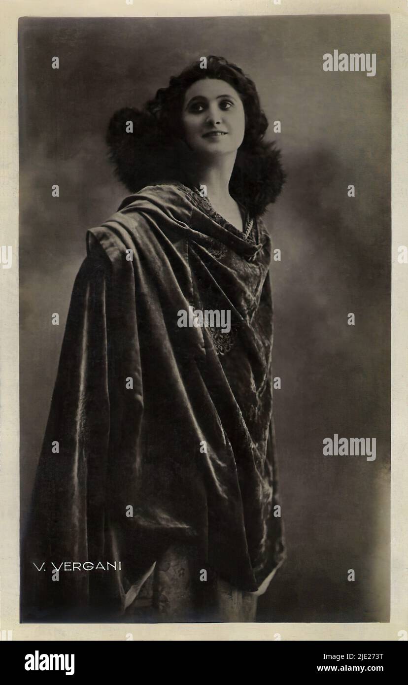 Portrait of Vera Vergani 002 - Italian silent movie era Stock Photo - Alamy