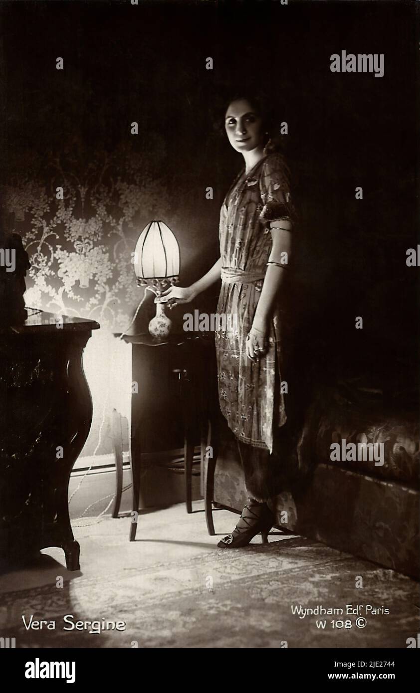 Portrait of Vera Sergine 001 - French theatre classic era Stock Photo ...