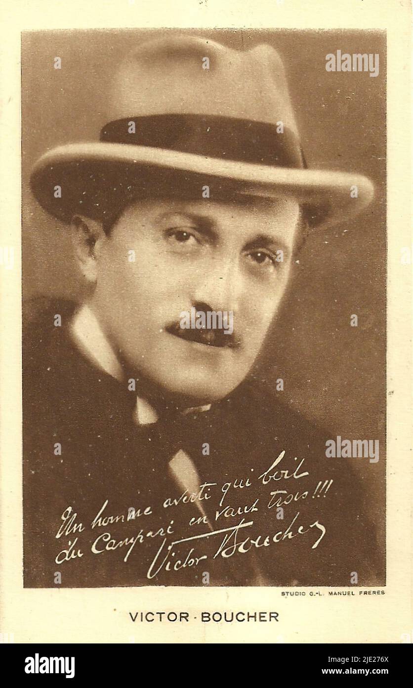 Portrait of Victor Boucher - French theatre classic era Stock Photo - Alamy
