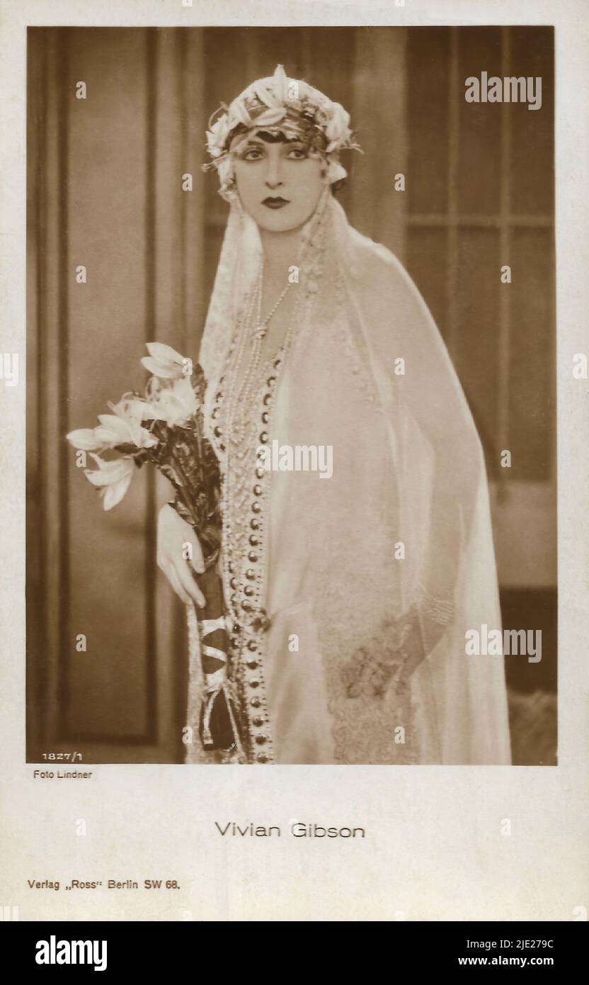 Portrait of Vivian Gibson 003 - German weimar era cinema (1918 - 1935 Stock Photo - Alamy