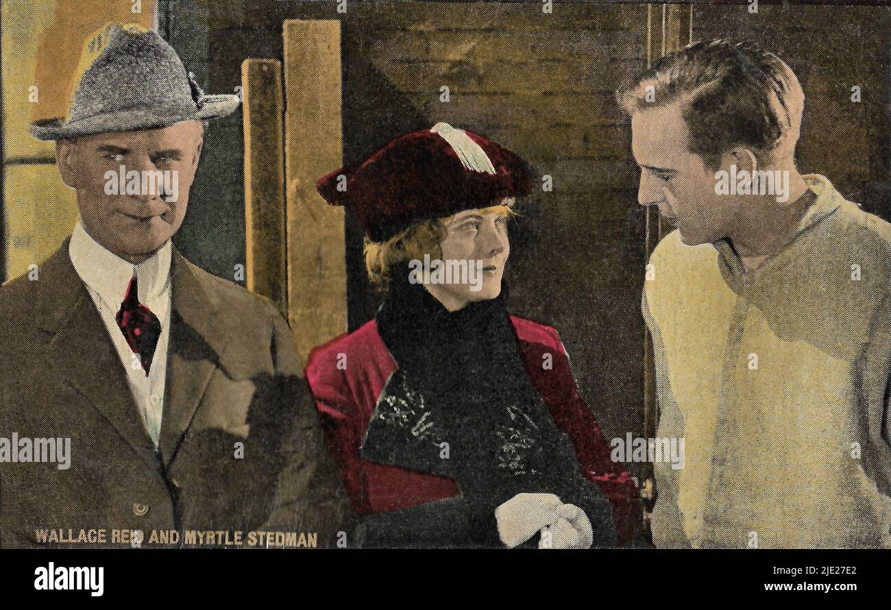 Portrait of Wallace Reid and Myrtle Stedman in The Prison Without Walls ...