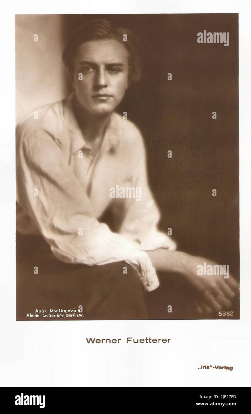 Portrait of Werner Fuetterer 001 - German weimar era cinema (1918 - 1935 Stock Photo - Alamy
