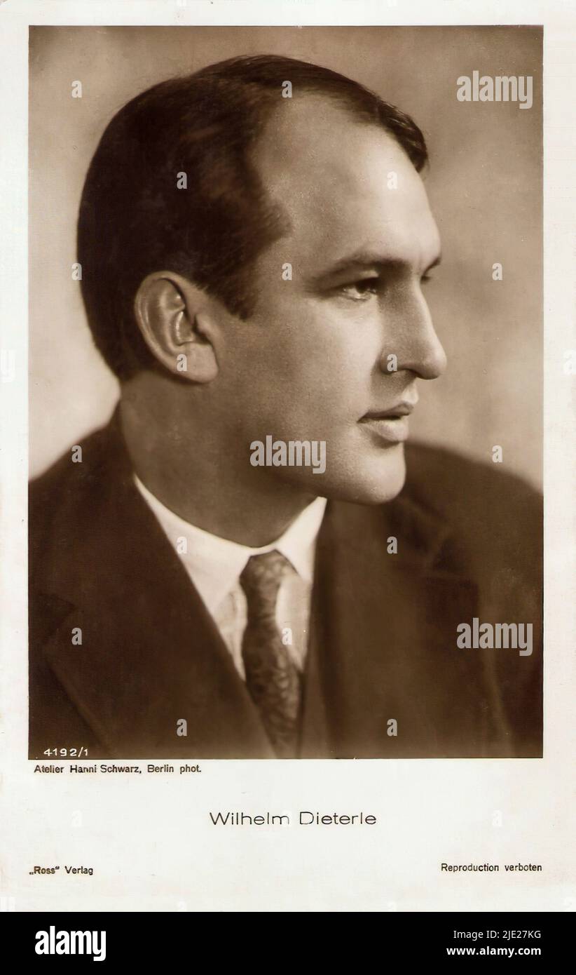 Portrait of Wilhelm Dieterle 002 - German weimar era cinema (1918 - 1935 Stock Photo - Alamy