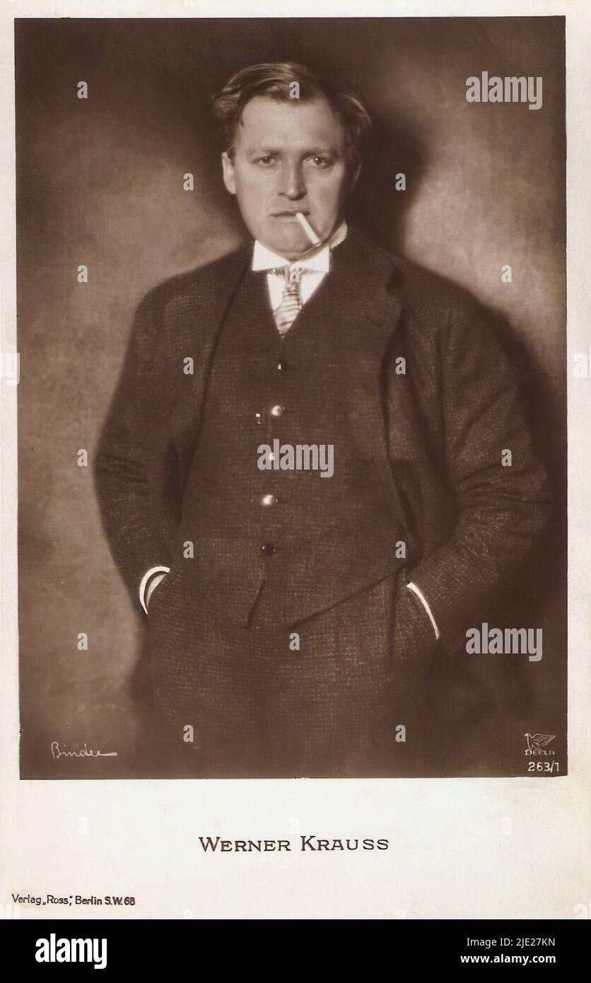 Portrait of Werner Krauss 003 - German weimar era cinema (1918 - 1935 Stock Photo - Alamy