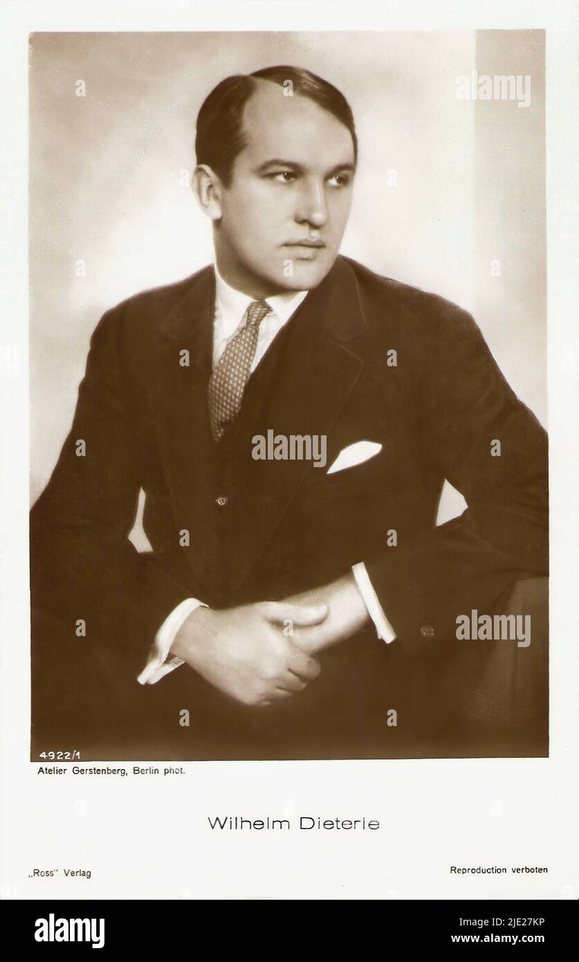 Portrait of Wilhelm Dieterle - German weimar era cinema (1918 - 1935 ...
