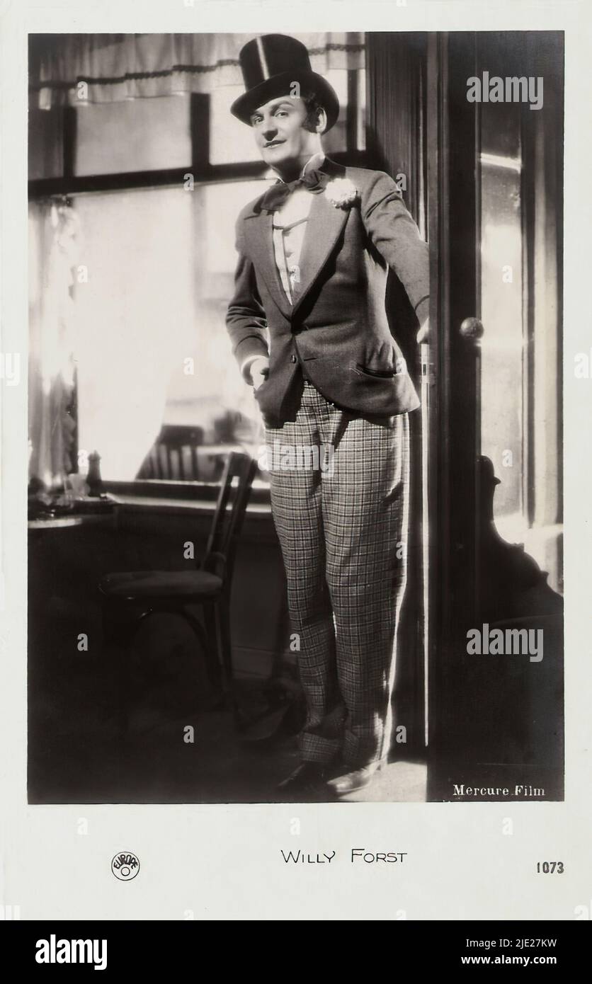 Portrait of Willi Forst 001 - German weimar era cinema (1918 - 1935 Stock Photo - Alamy