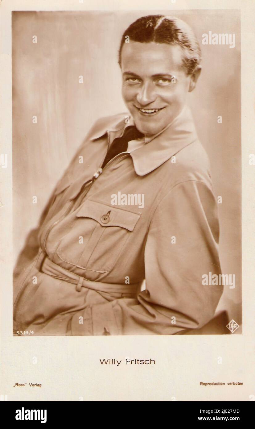 Portrait of Willy Fritsch 001 - German weimar era cinema (1918 - 1935 ...