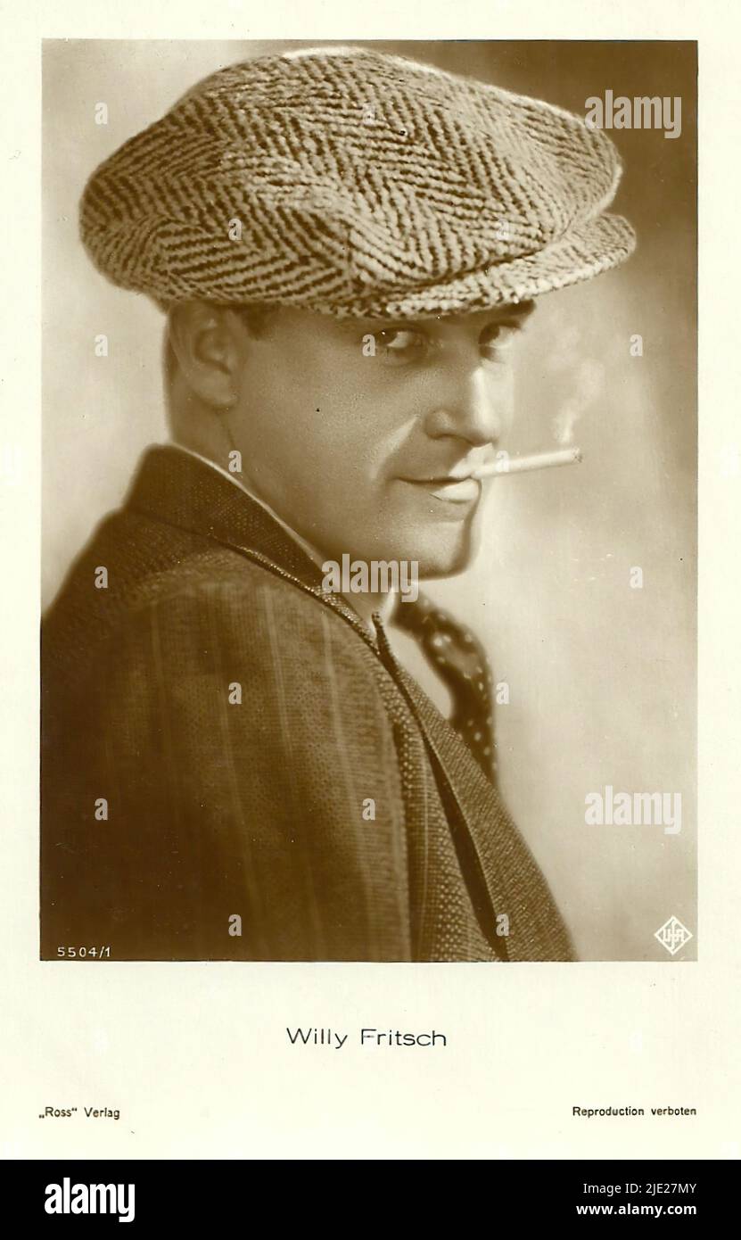 Portrait of Willy Fritsch 007 - German weimar era cinema (1918 - 1935 Stock Photo - Alamy