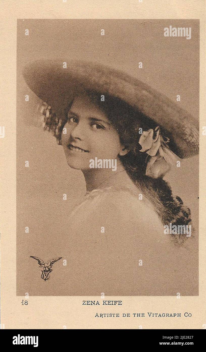 Portrait of Zena Keife - American cinema before Hollywood era Stock Photo - Alamy