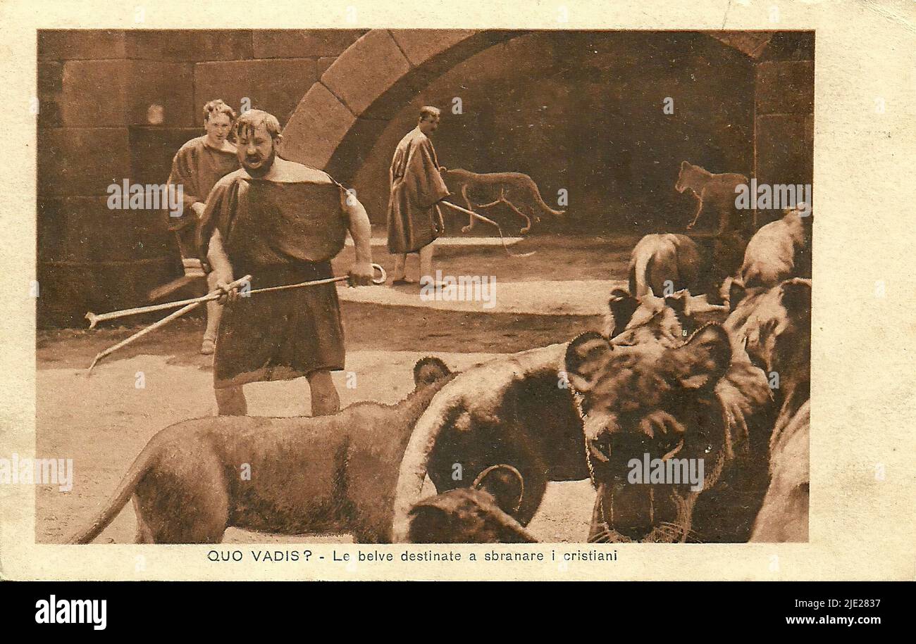 Quo vadis (1913) - Italian silent movie Stock Photo - Alamy