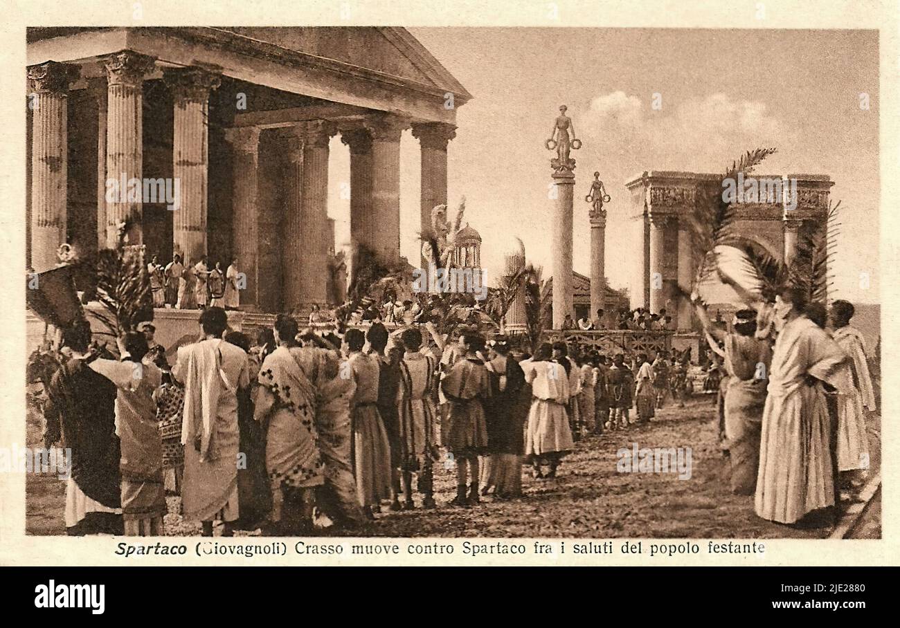 Spartaco 003 - Italian silent movie Stock Photo - Alamy
