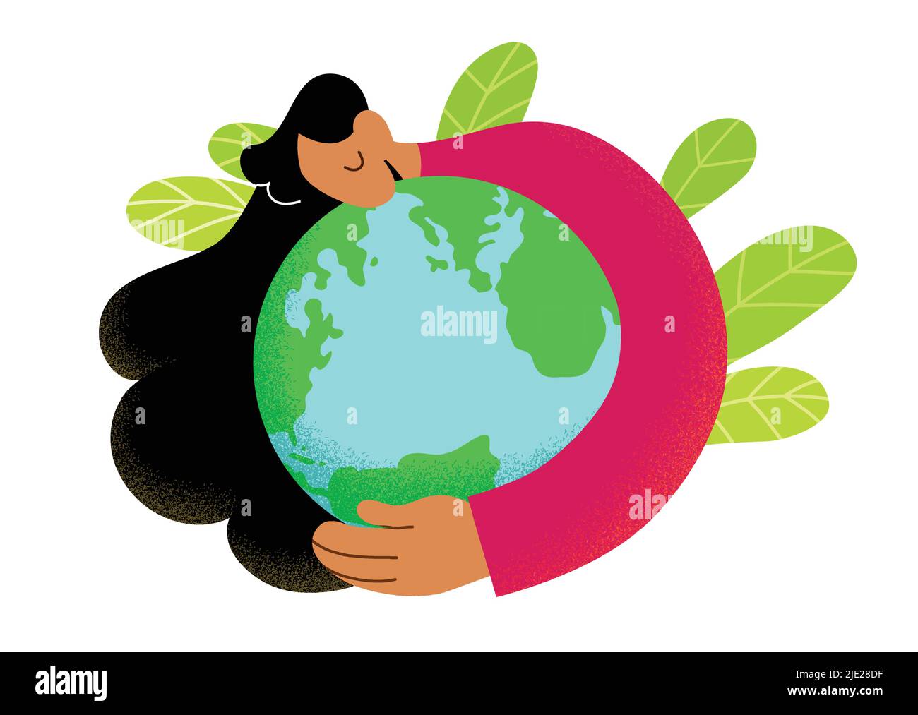 Embracing globe Stock Vector Images - Alamy