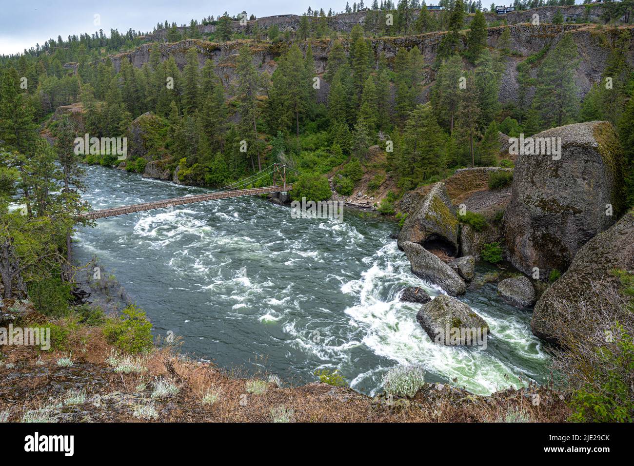 Spokane River in Washington State Stock Photo - Alamy