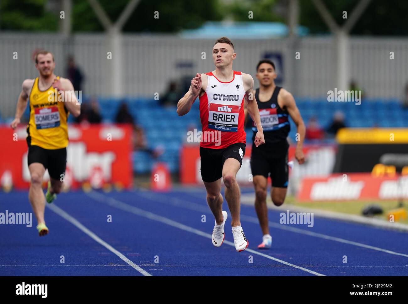Joe Brier in the Men's 400m Heats during day one of the Muller UK ...